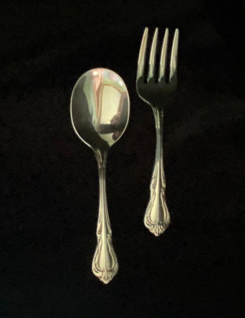 Wm. A. Rogers Oneida Ltd. 2-piece Baby Set, Chalice Harmony, C. 1958 ...