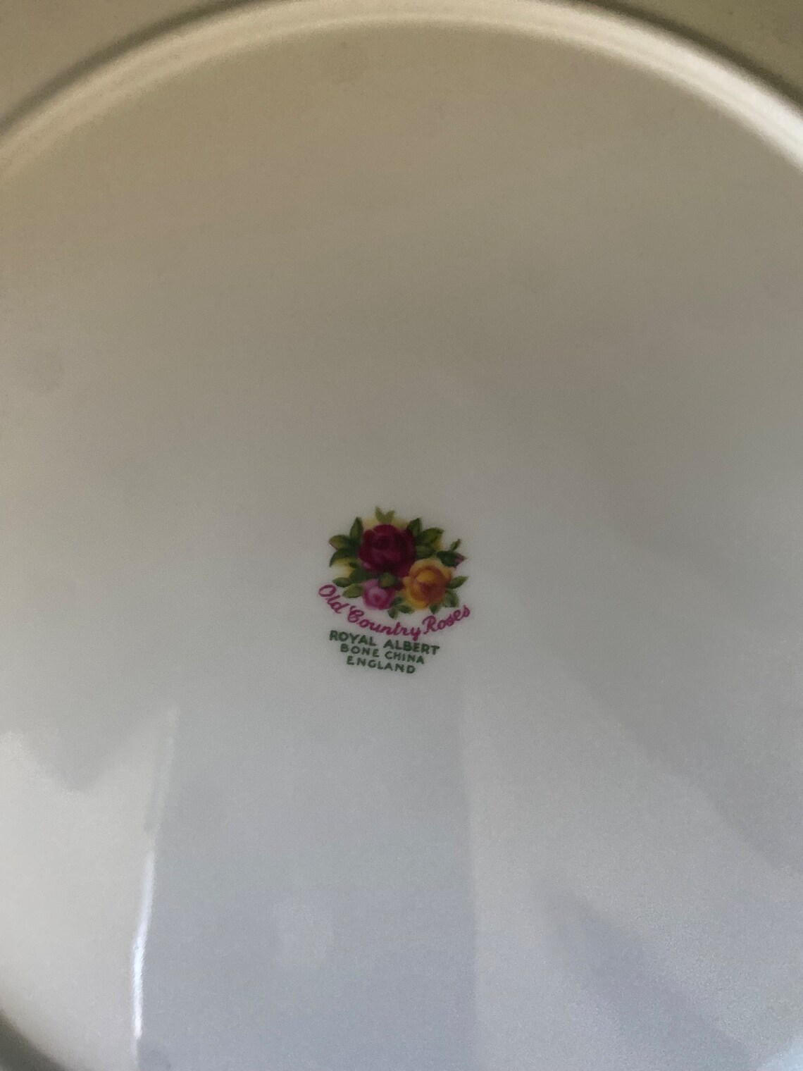 Prince Albert "old Country Roses" Dinner Plates, 10-3/8 Inch, Burgundy ...