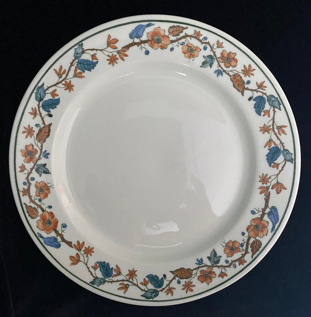 Warwick China Manufacturer, Dinner Plate "war23" Pattern, Orange-brown ...