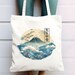 Ikigai Japanese Tote Bag, Japan Tote Bag, Mt. Fuji Vintage Tote Bag ...
