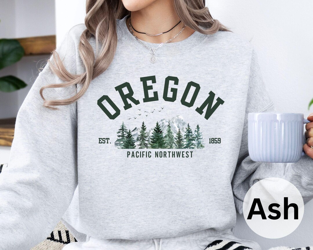 Oregon Sweatshirt: Soft Unisex Crewneck, Pacific Northwest Gift - Etsy
