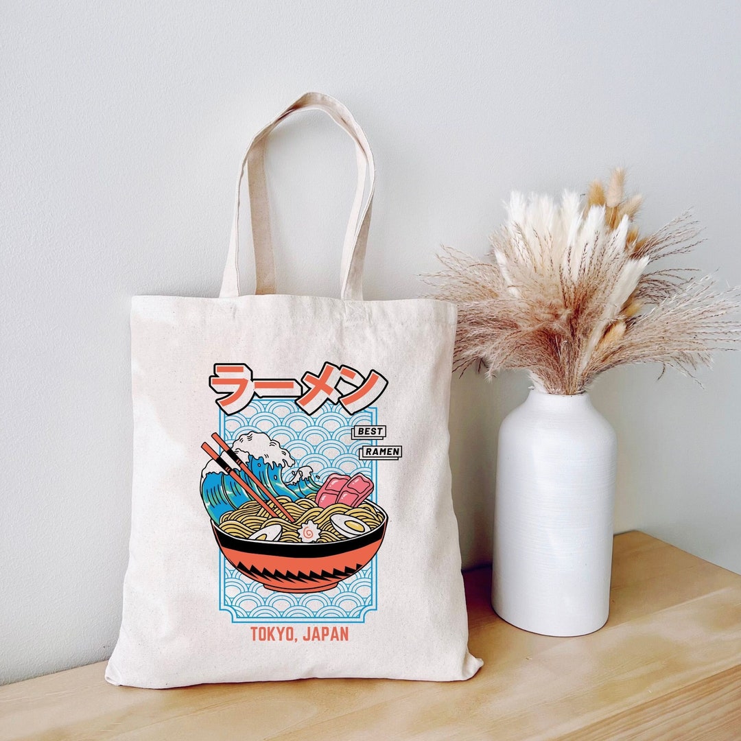 Ramen Tote Bag, Japanese Tote Bag, Ramen Graphic Tote, Japan Travel ...