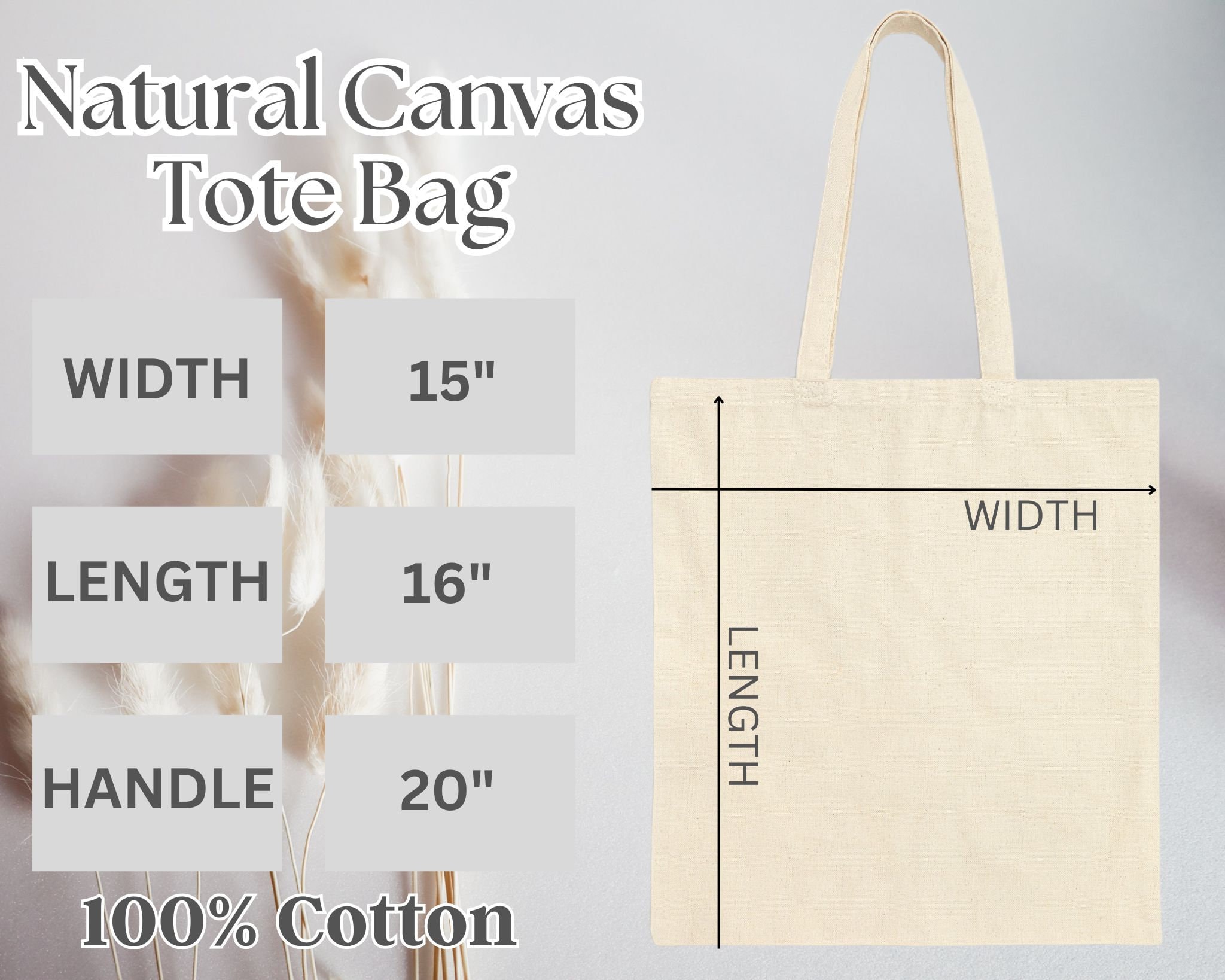 Don't Think Too Much Tote Bag, Self Care Tote Bag, Positive Affirmation ...