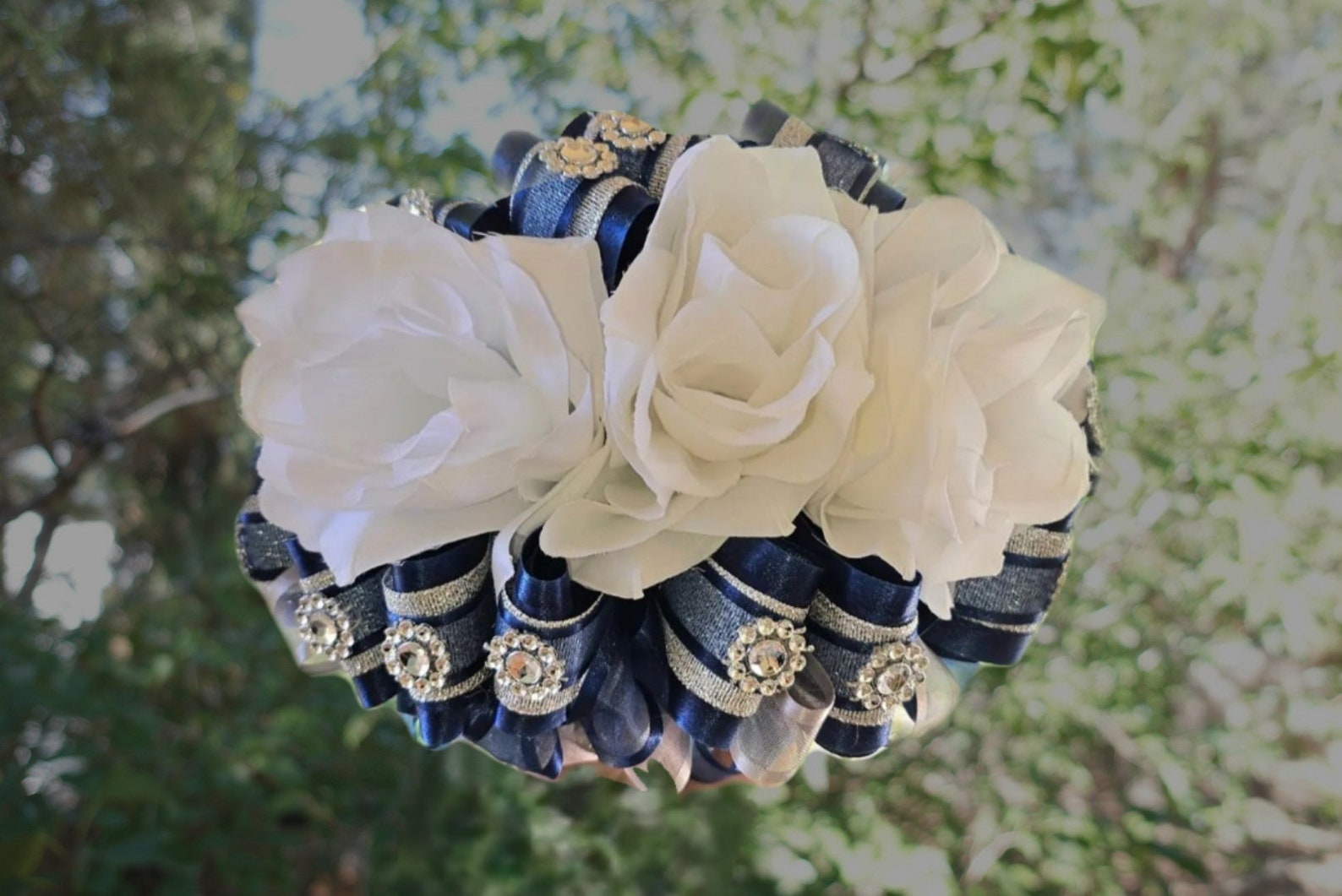 Mariachi Ribbon and Flower Hairbow - Etsy