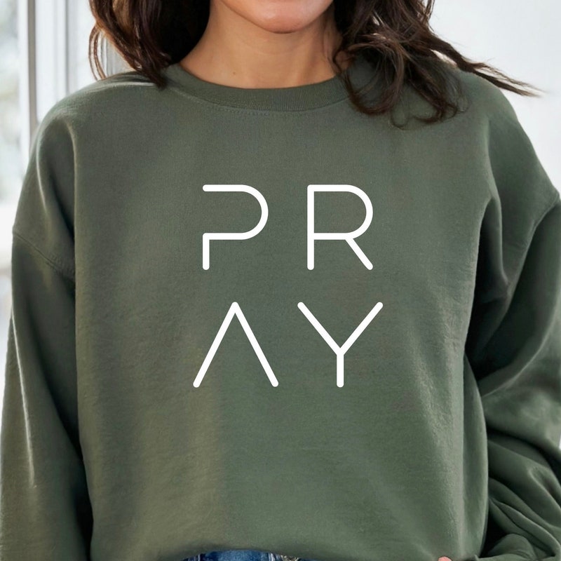 Pray Sweatshirt - Etsy