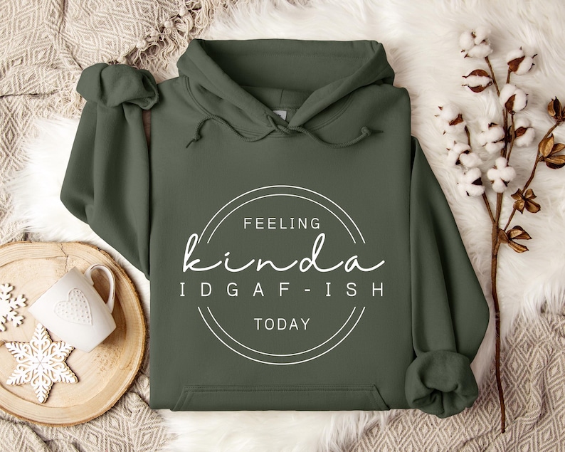 Funny Sarcastic Graphic Sweatshirt: IDGAF Quote Pullover - Etsy