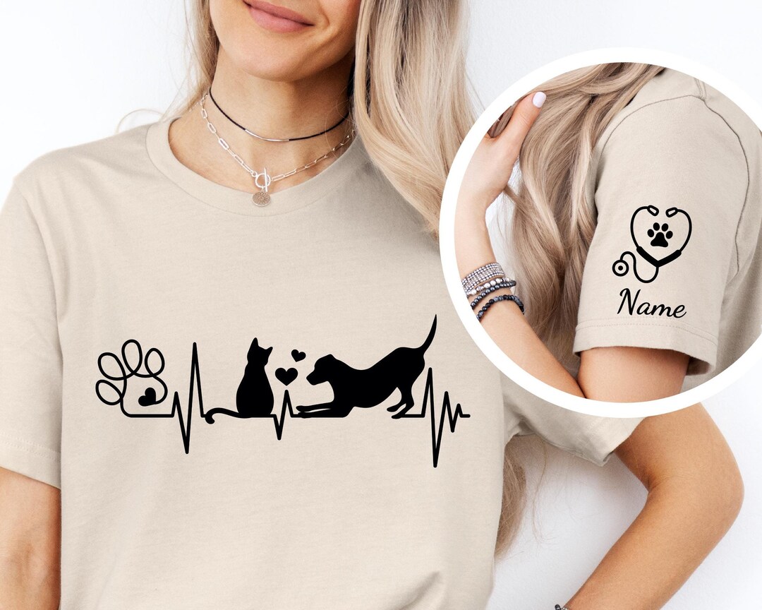 Custom Vet Tech Shirt, Vet Tech T-shirt, Retro Vet Tech Shirt, Pet ...