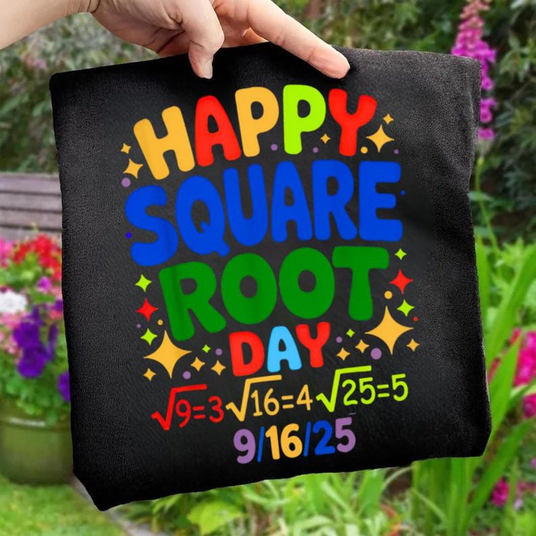 Square Root Day 2025 SVG: Math Lover T-shirt Design (digital Download ...