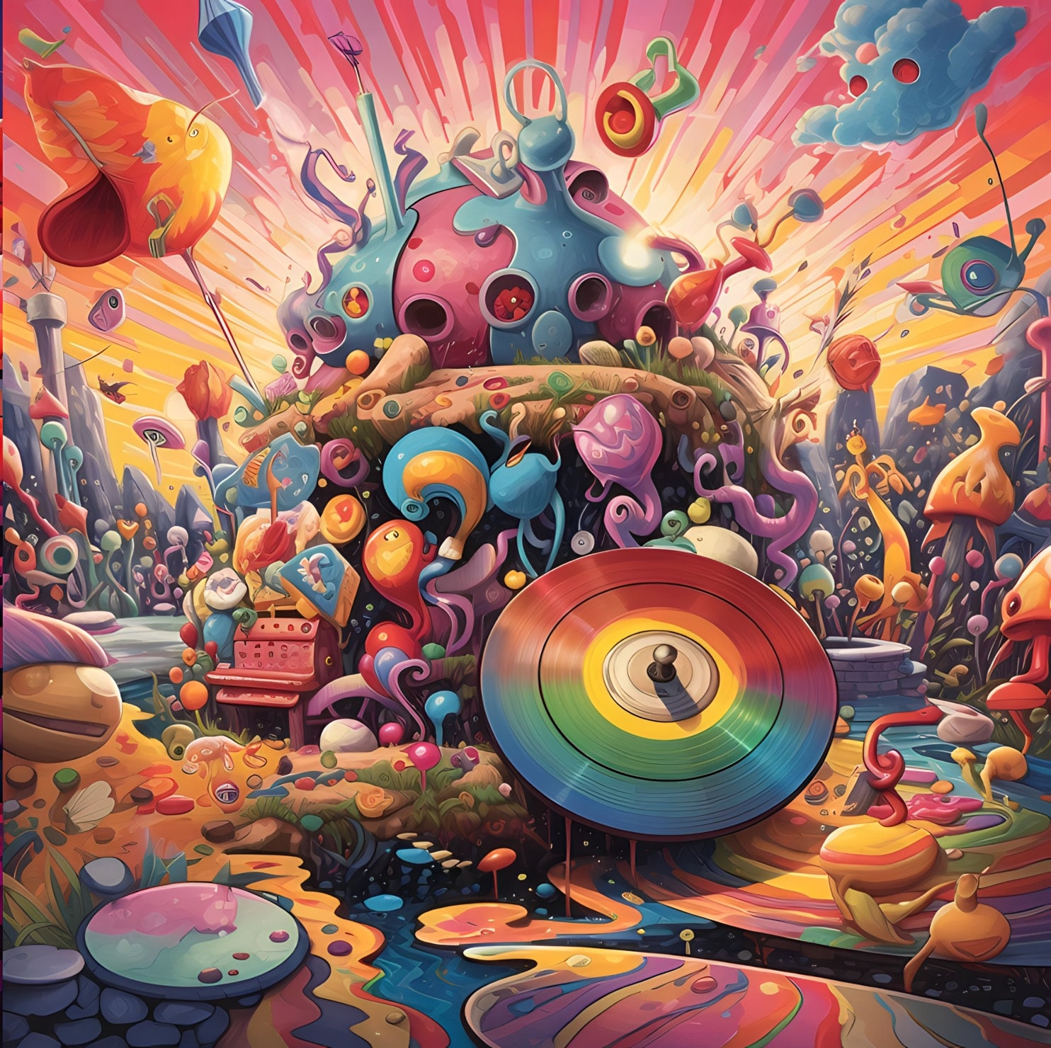 Psychedelic Music Artwork/album Art - Etsy