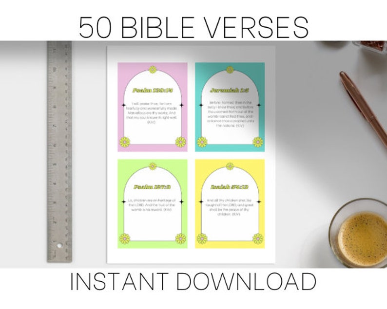 50 Printable Kids Bible Verses, Christian Bible Verse, Kids Study Bible ...