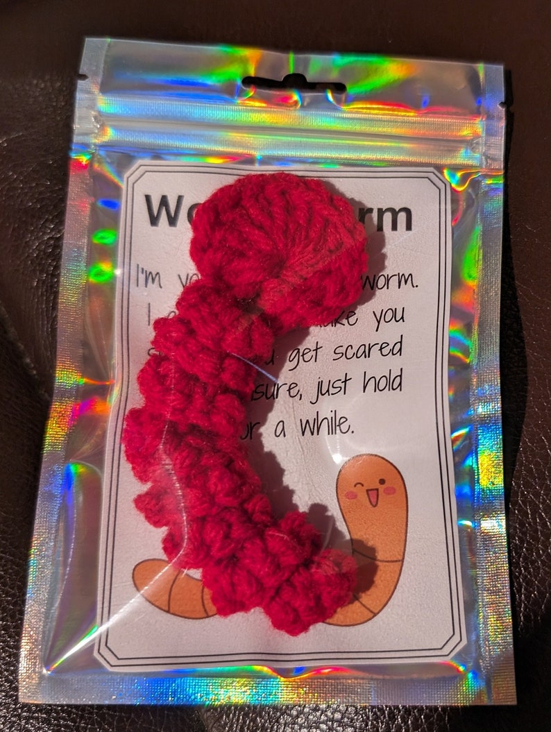 Worry Worm Poem Tags – 3 Printable Designs in 3 Sizes for Crochet Gifts ...