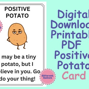 Positive Potato Amigurumi Tags, Crochet Business Printables (PDF) - Etsy