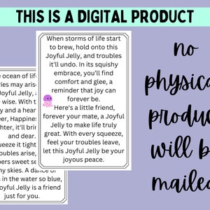 Amigurumi Jellyfish Joyful Jellyfish Poem Printable PDF File Instant ...