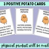 4 Positive Carrot Quote Card Printable PDF Instant Download for Crochet ...