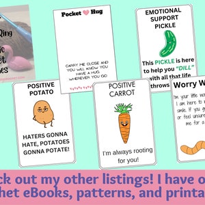 3 Positive Poo Printable PDF File Instant Download Crochet Business ...