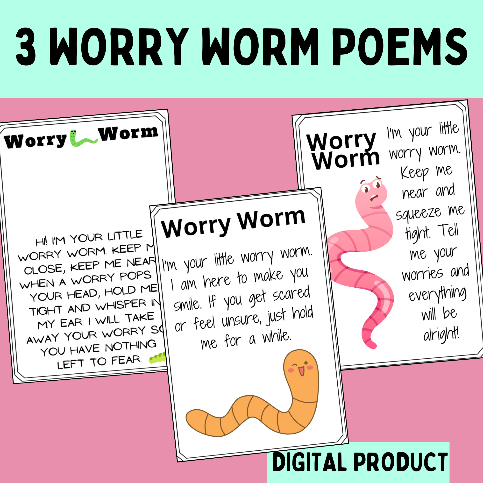 BUNDLE Pocket Hug Poems, Emotional Support Pickle, Positive Potato ...