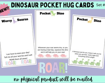 3 Pocket Hug Cards SET 2 Printable PDF File Instant Download 3 ...