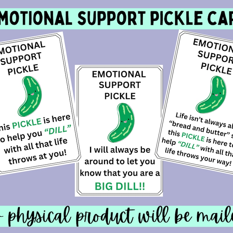 Pickle Emotional Support - Etsy