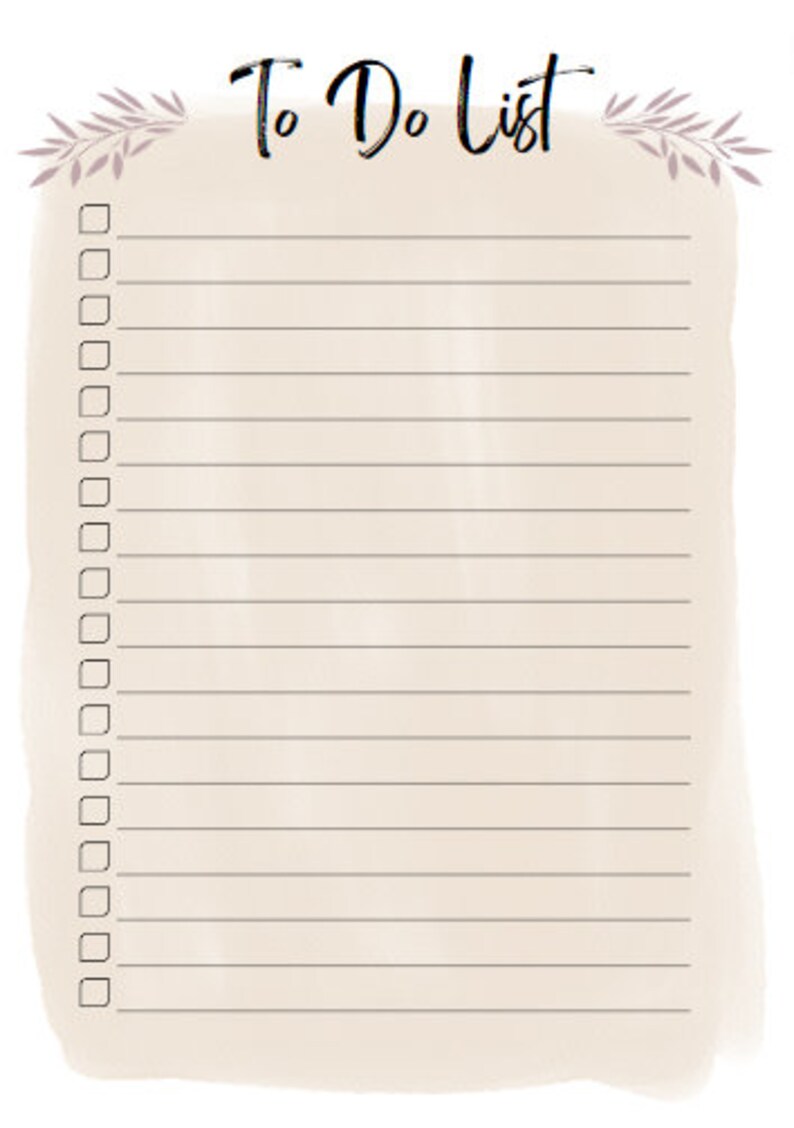 To Do List - Etsy