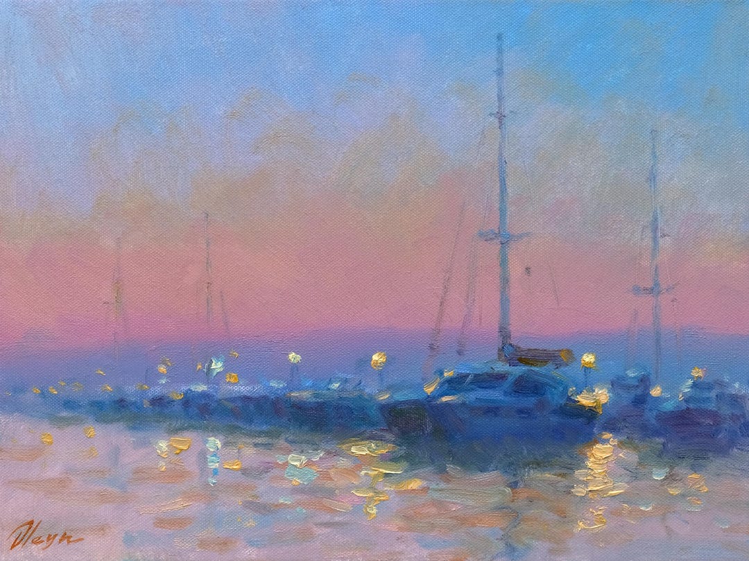 Original Sailing Boat Oil Painting: Textured Seascape Art (15.7x19.7 In ...