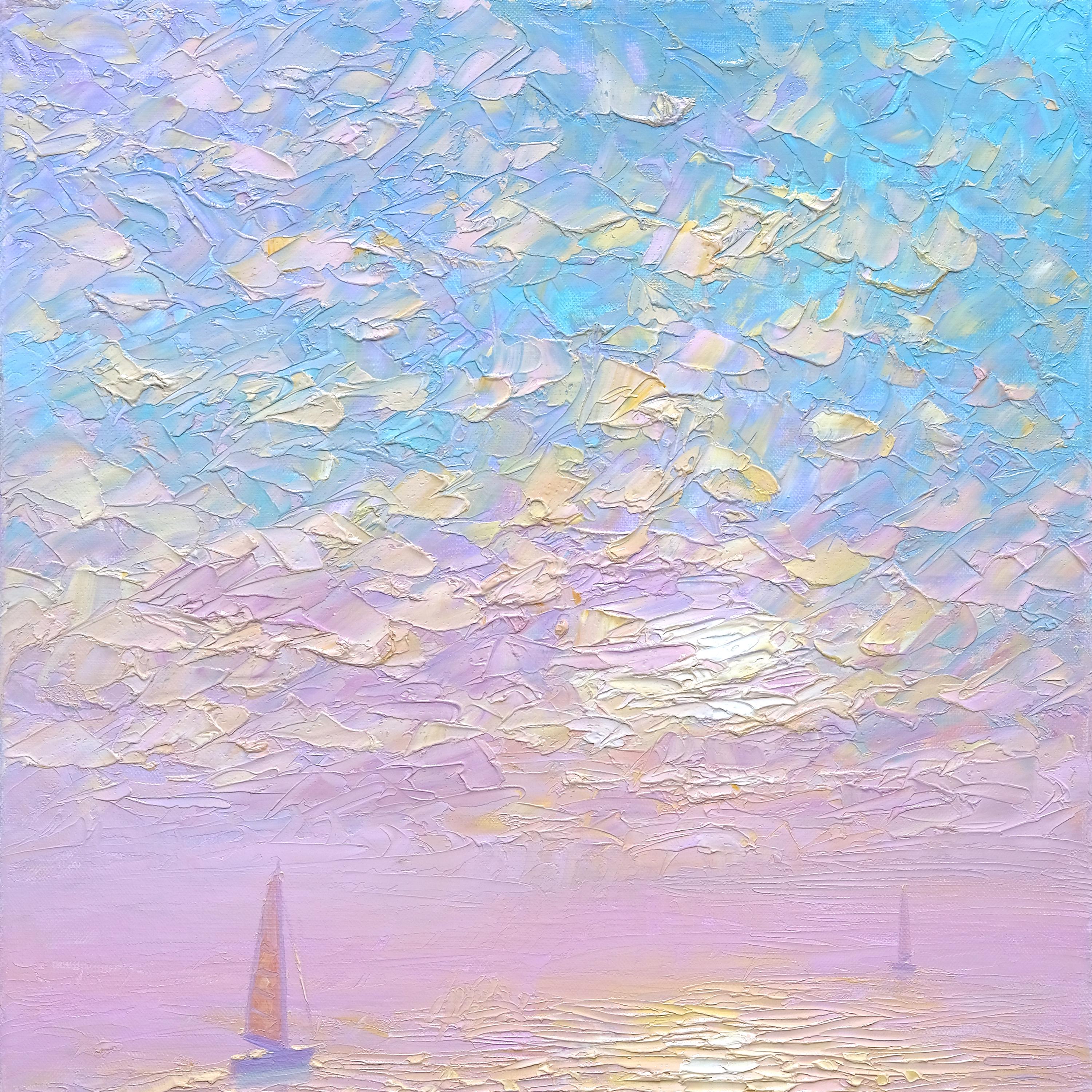 Original Oil on Canvas Impasto Painting, Hand-painted Seascape, Modern ...