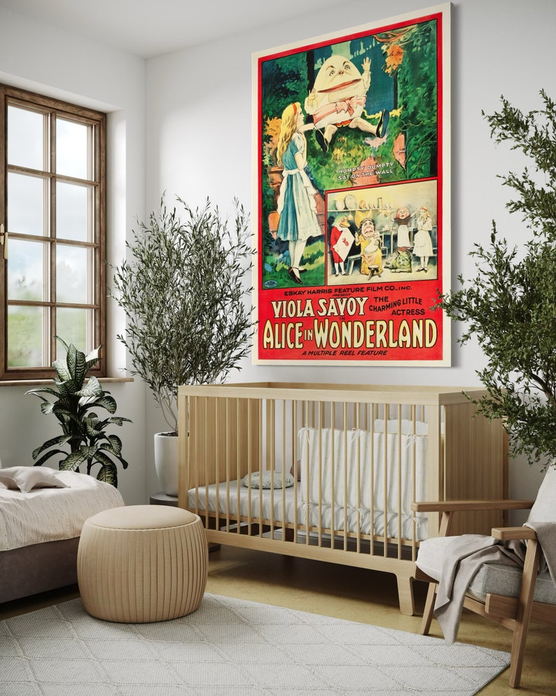 Humpty Dumpty 'alice in Wonderland' Poster – Vintage Film Art Print ...