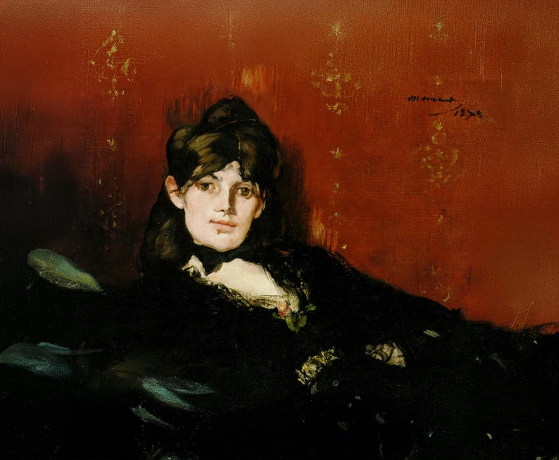 Digitally Remastered Manet Berthe Morisot Art Print - Fine Art Poster ...