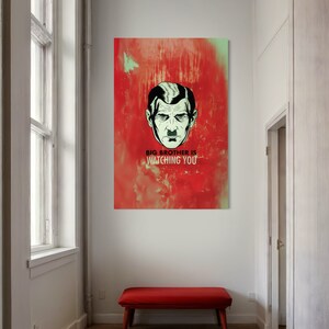 1984 Big Brother Poster | Digitally Remastered Art | Dystopian Wall ...