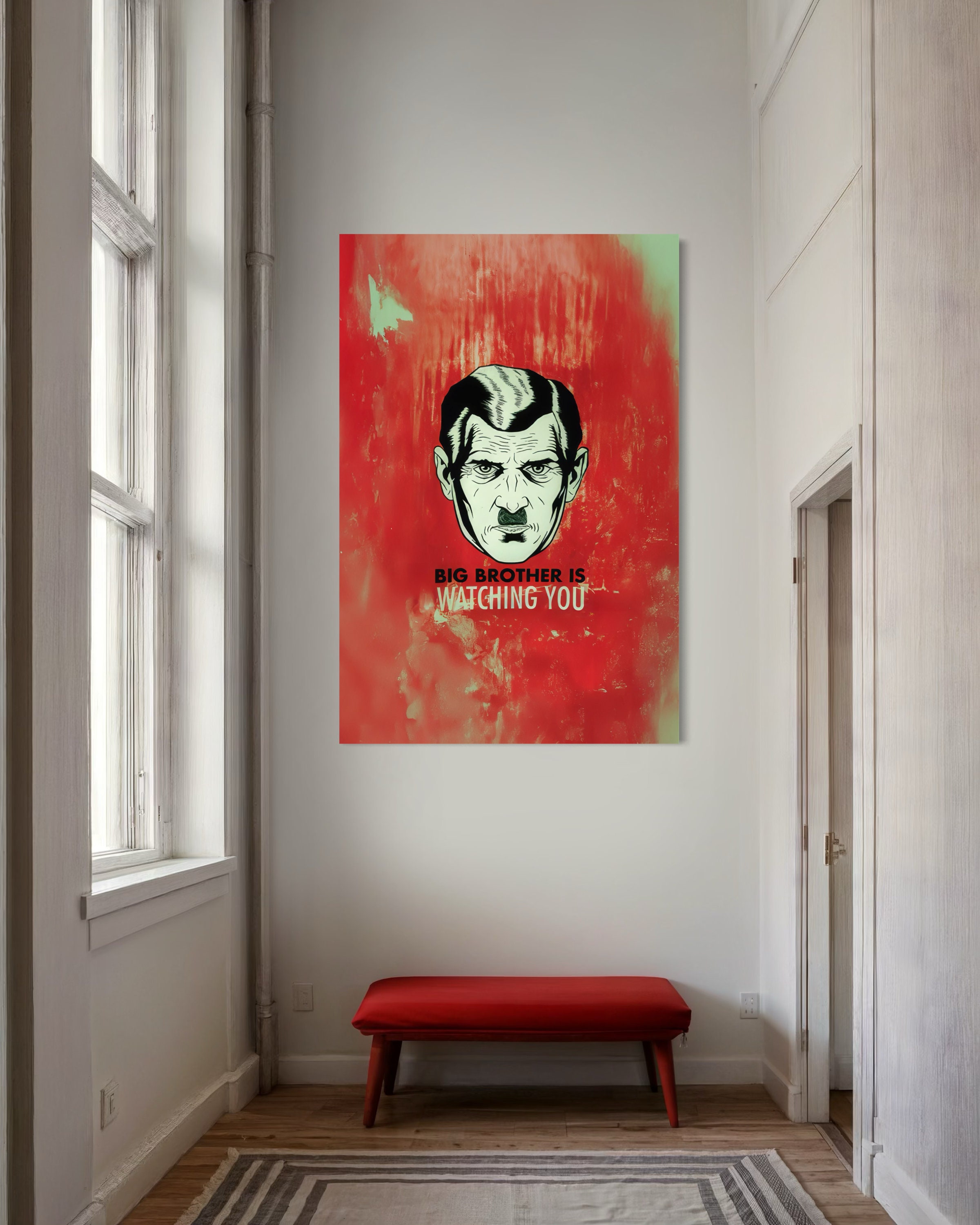 1984 Big Brother Poster | Digitally Remastered Art | Dystopian Wall ...