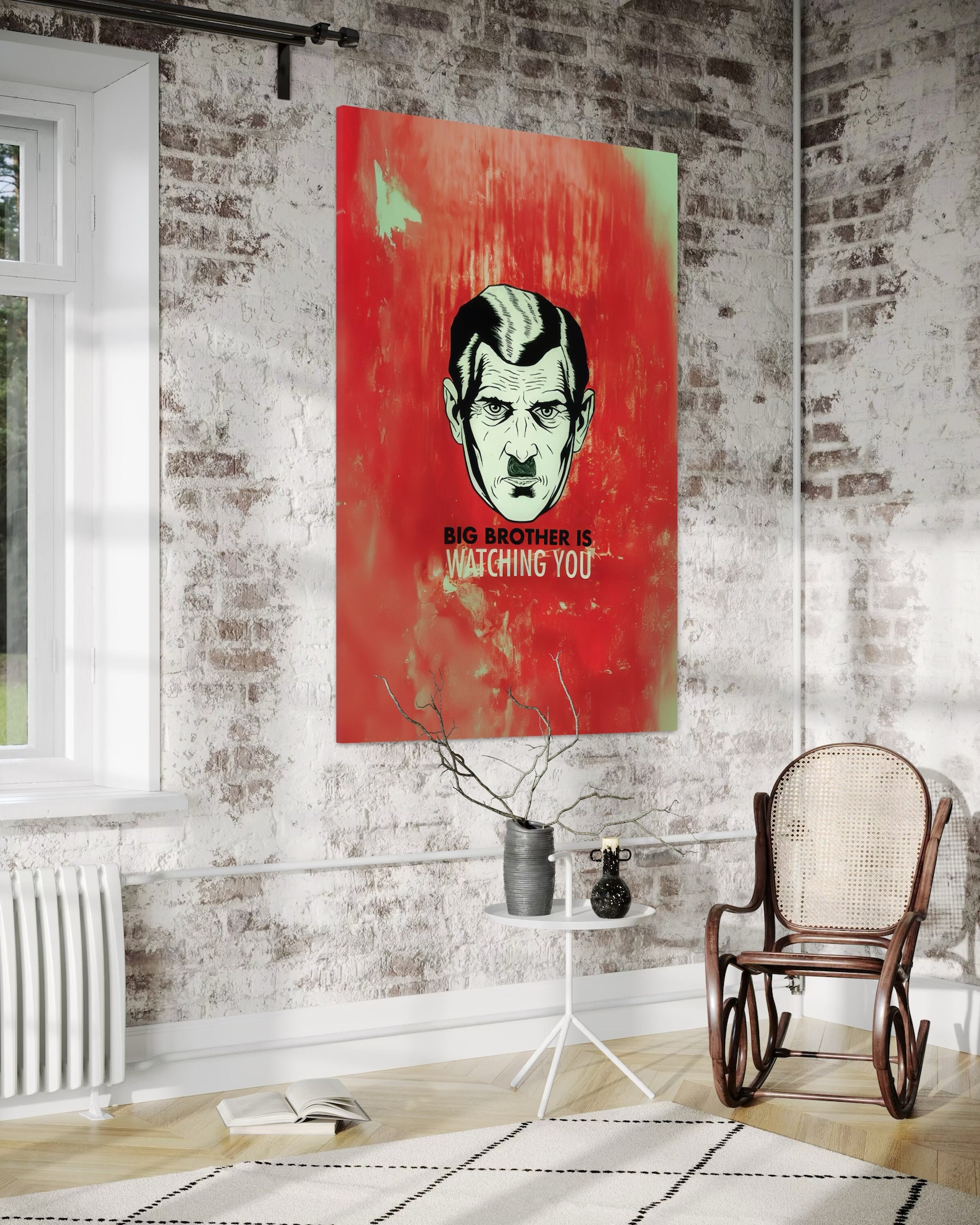 1984 Big Brother Poster Digitally Remastered Art Dystopian Wall