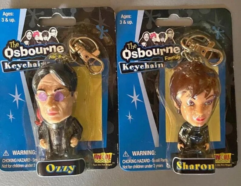 Ozzy Osbourne and Sharon Keychains. Retro. New in Package. - Etsy
