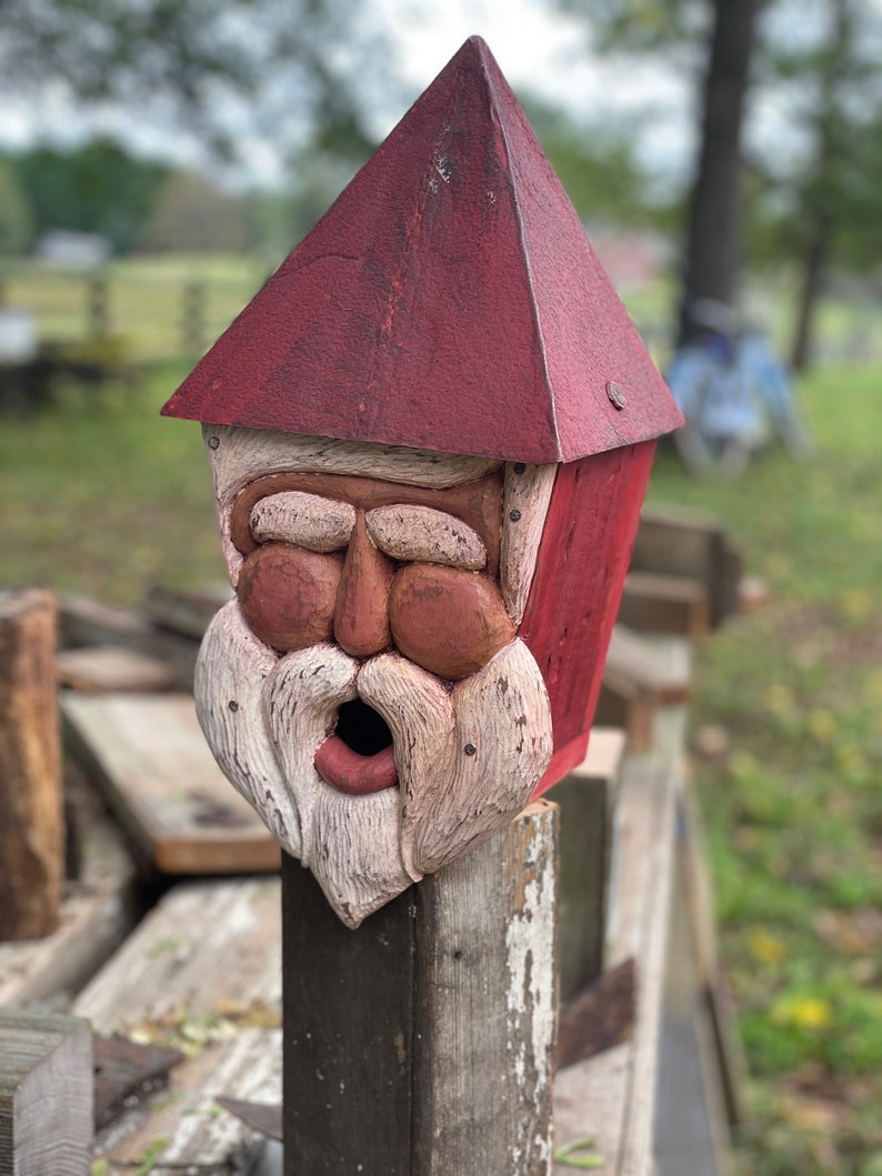 Rustic Charm Santa Birdhouse - Etsy