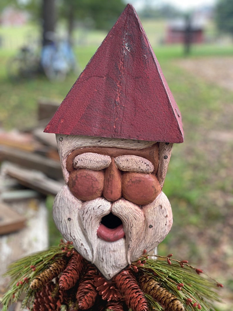 Rustic Charm Santa Birdhouse - Etsy