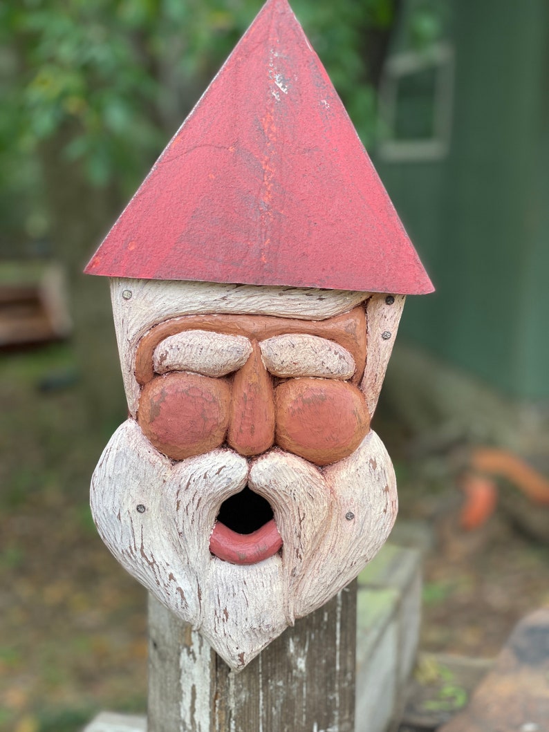 Rustic Charm Santa Birdhouse - Etsy