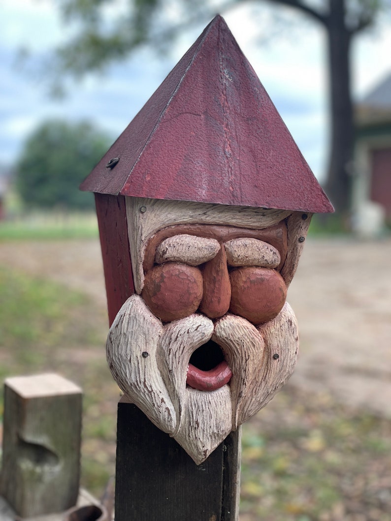 Rustic Charm Santa Birdhouse - Etsy