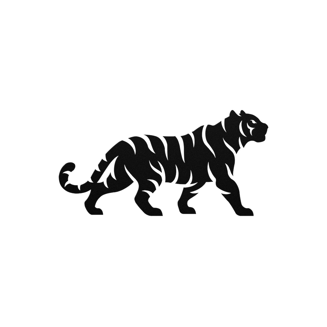 Unleash the Roar of Power! - Majestic Metal Tiger Sign - Etsy
