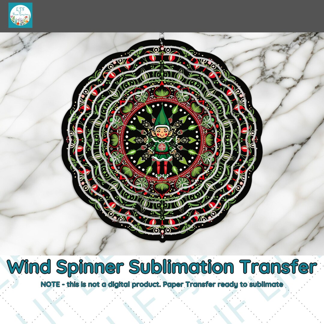 Wind Spinner Sublimation Transfer, Ready to Press, 3 Spinner Sizes - 6 ...