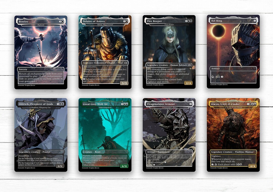 Dark Souls Set 8x Custom Full Art Style - Etsy UK