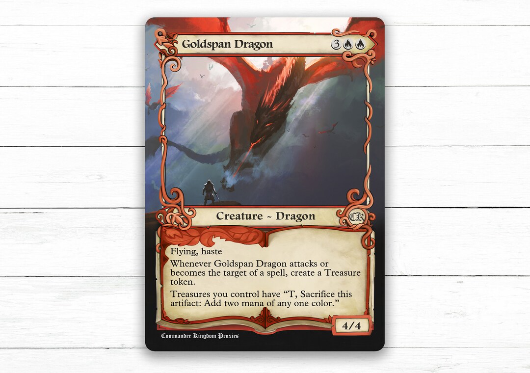 Goldspan Dragon Custom Adventure Style - Etsy