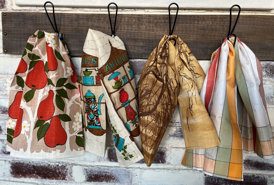 Vintage Linen Tea Towels : Kitchen Decor, Rare Prints - Etsy