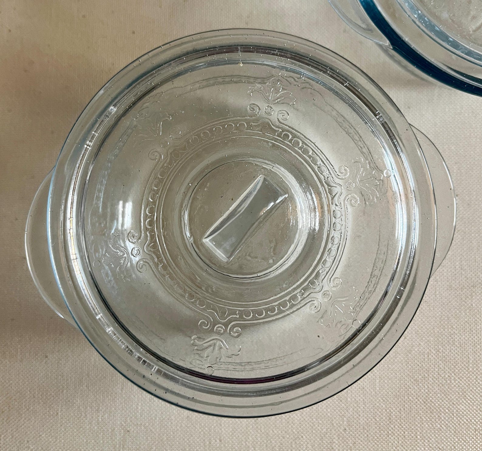 Vintage Fire-king Sapphire Blue Etched Glass Bowls With Lids, Set of 4 ...
