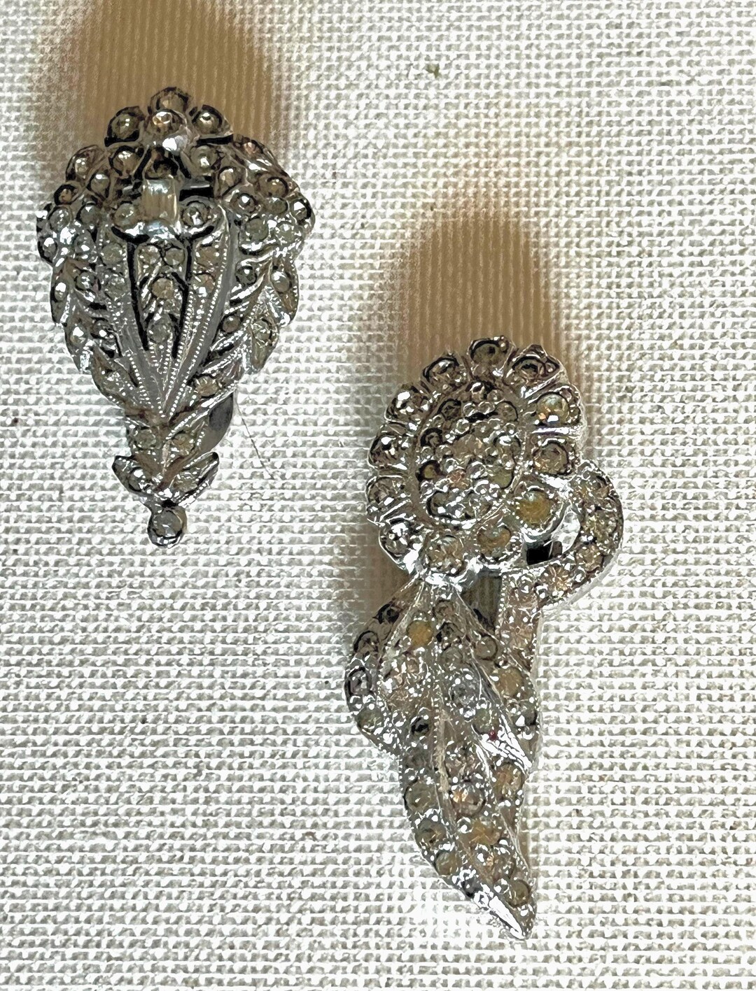 Art Deco Rhinestone Clips for Dress, Sweater, Tshirt, Evening Bag, Sash ...