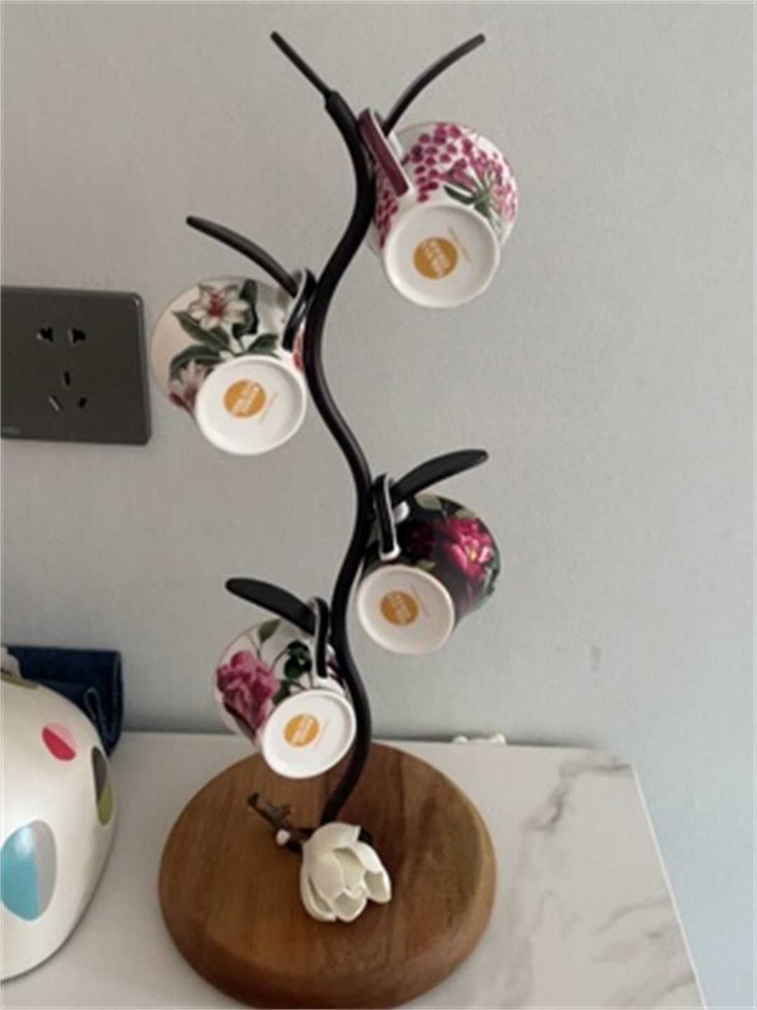 Wooden Water Cup Rack Home Living Room Dining Table Coffee - Etsy