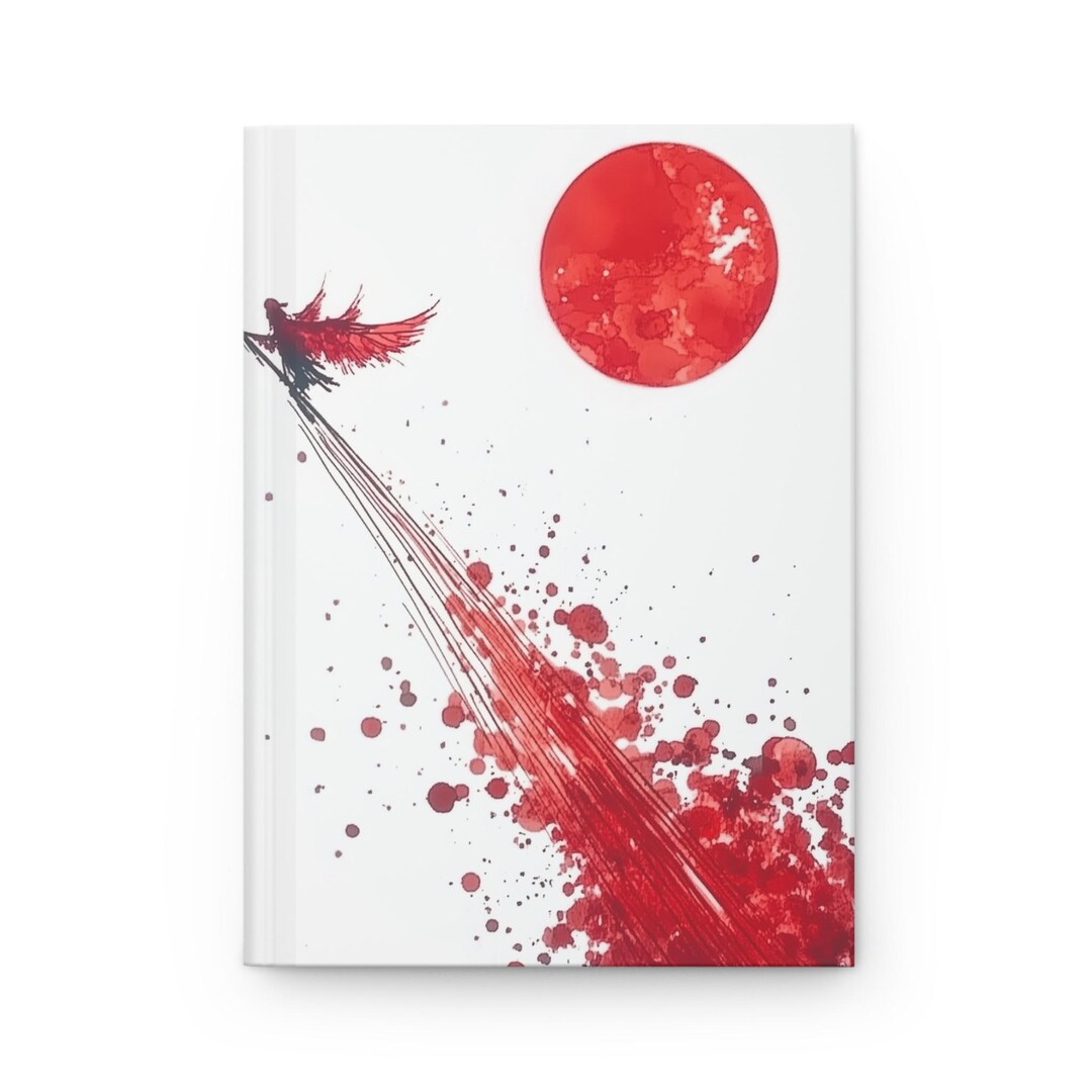 Red Moon Ink Art Journal Japanese Minimalist Notebook Creature ...