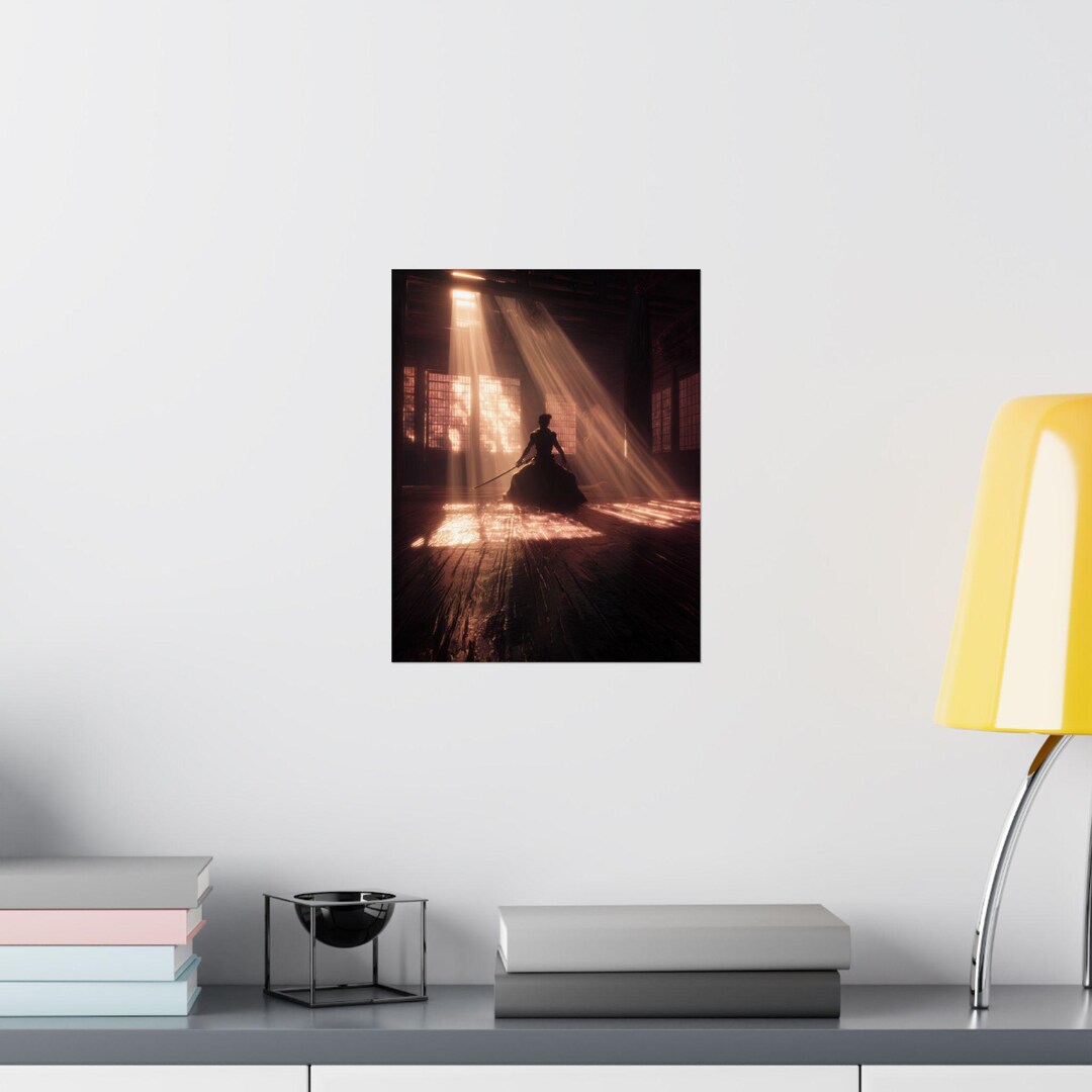 Samurai Kata Matte Vertical Posters, Japanese Martial Arts Wall Art ...