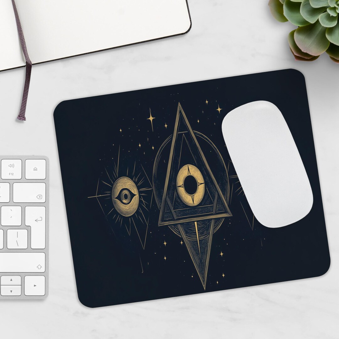 Mystical Eye Mouse Pad - Witchy Desk Accessory, Gaming Mousepad, Astral ...
