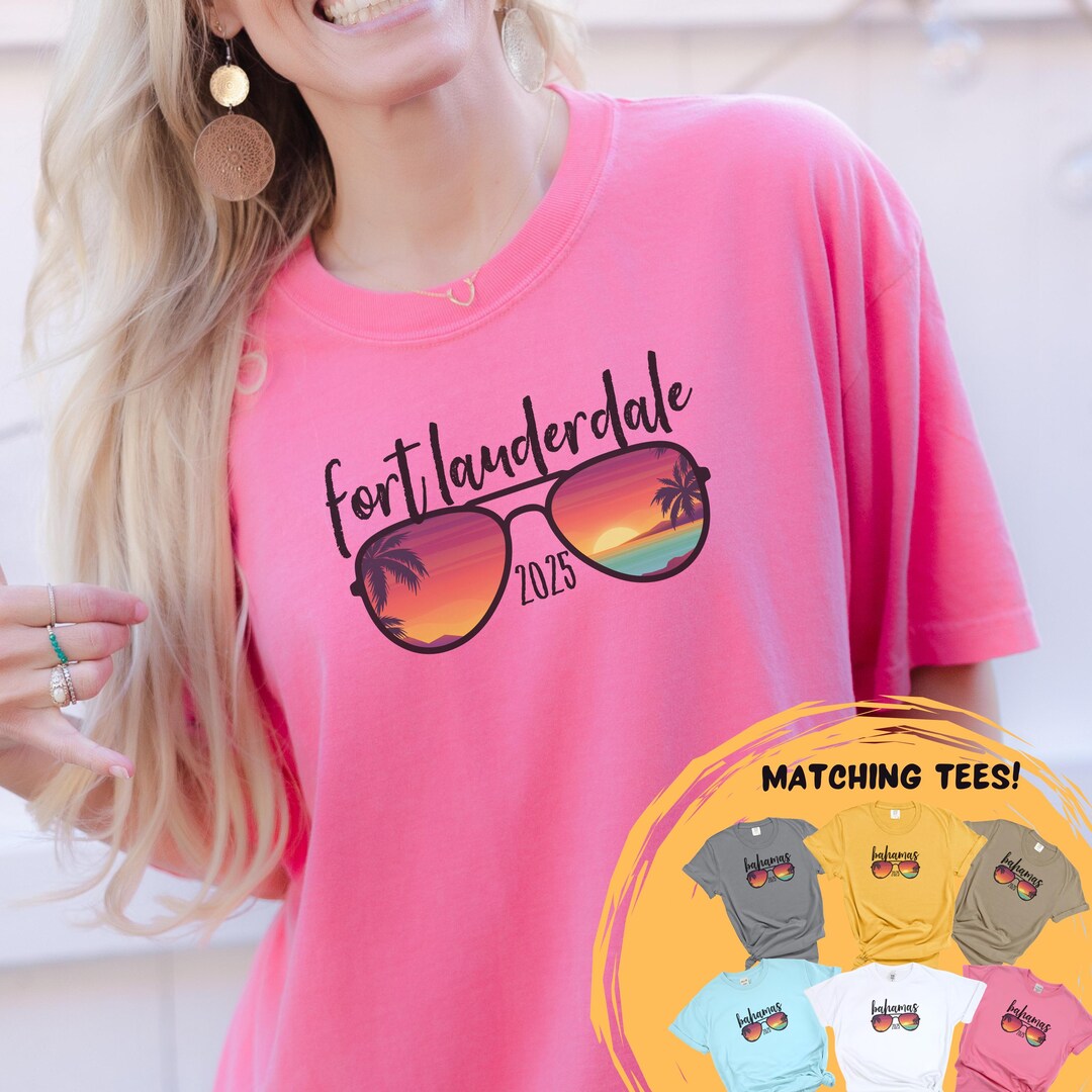 2025 Fort Lauderdale Spring Break T-shirt, Unisex Tee, Garment Dyed ...