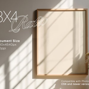 3x4 Frame Mockup Template | Photoshop Vertical Frame Mockup | Simple ...