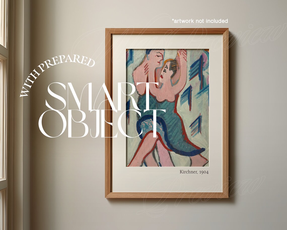 DIN A Vertical Frame Mockup for Photoshop | Wood Frame Digital Mockup ...