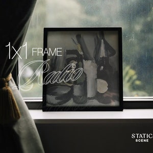 1x1 Frame Mockup Photoshop Template for Art and Print Display | Square ...